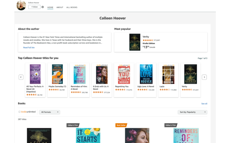 Amazon Author Central Self Publishing Checklist